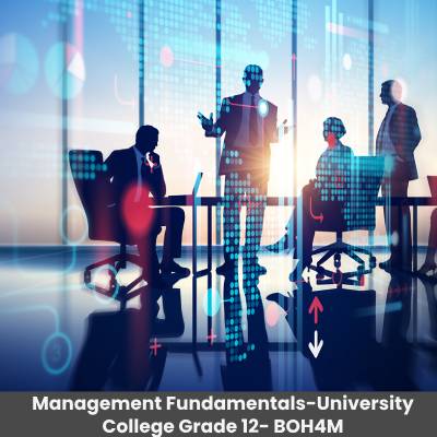 Business Leadership: Management Fundamentals, (BOH4M) Grade 12 ...